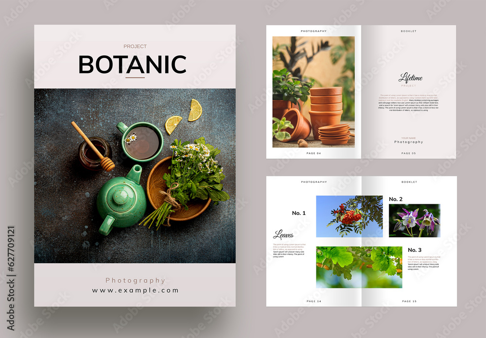 Botanic Layout Stock Template | Adobe Stock