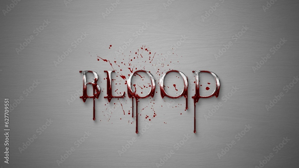 Dripping Blood Titles Stock Template | Adobe Stock