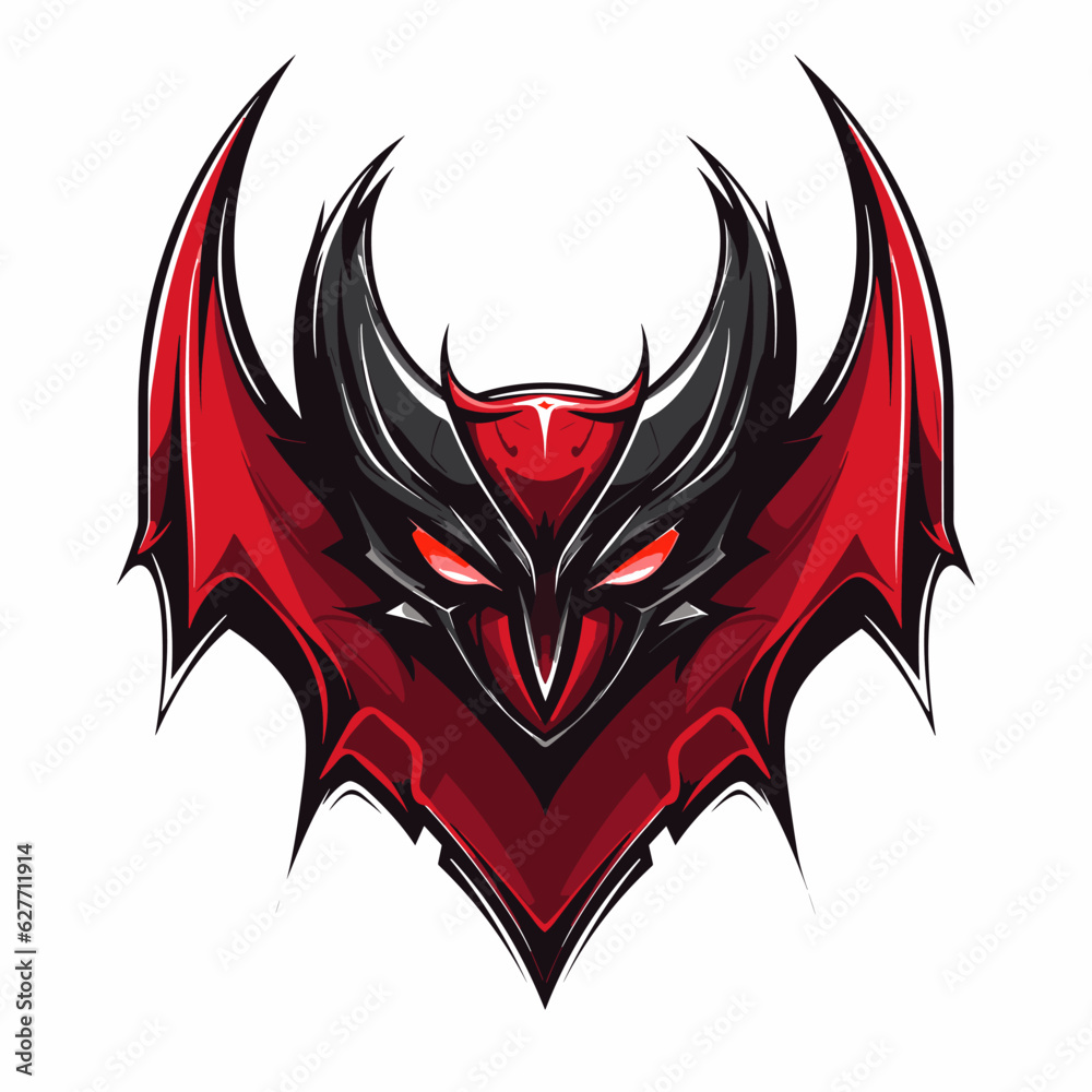 Esport vector logo bat, bat icon, bat head, vector Stock Vector | Adobe ...