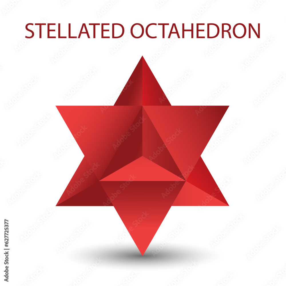 Vector Stellated Octahedron, also called Stella octangula, and ...
