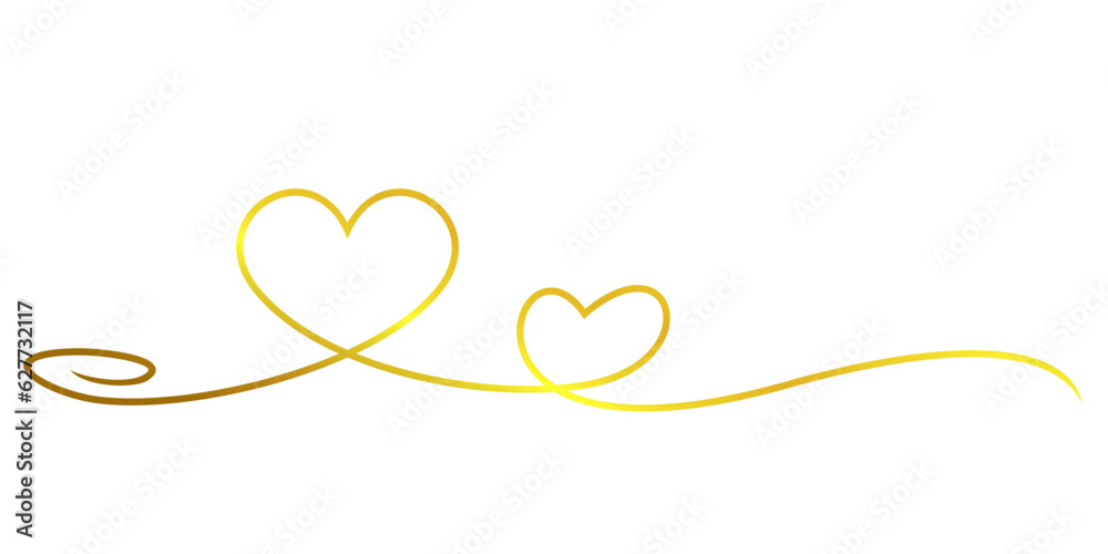 heart line art style, vector eps 10 illustration Stock Vector | Adobe Stock