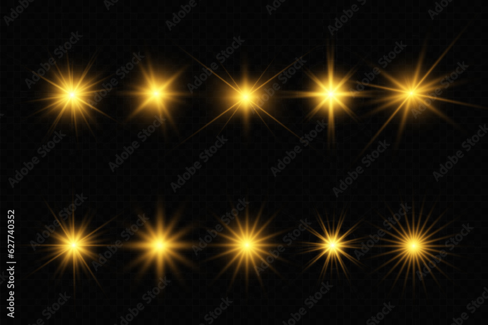 Special lens flash, light effect. The flash flashes rays and ...