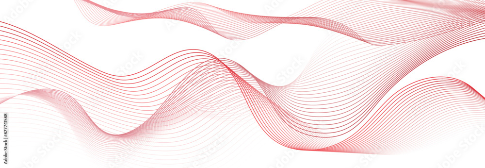 Vector 3d echo audio wavefrom spectrum. Abstract music waves ...