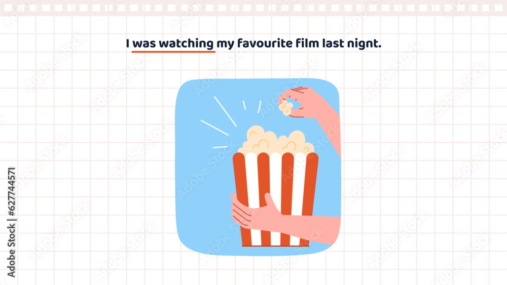 Basic English Grammar. Past continuous tense. I was watching. Education ...