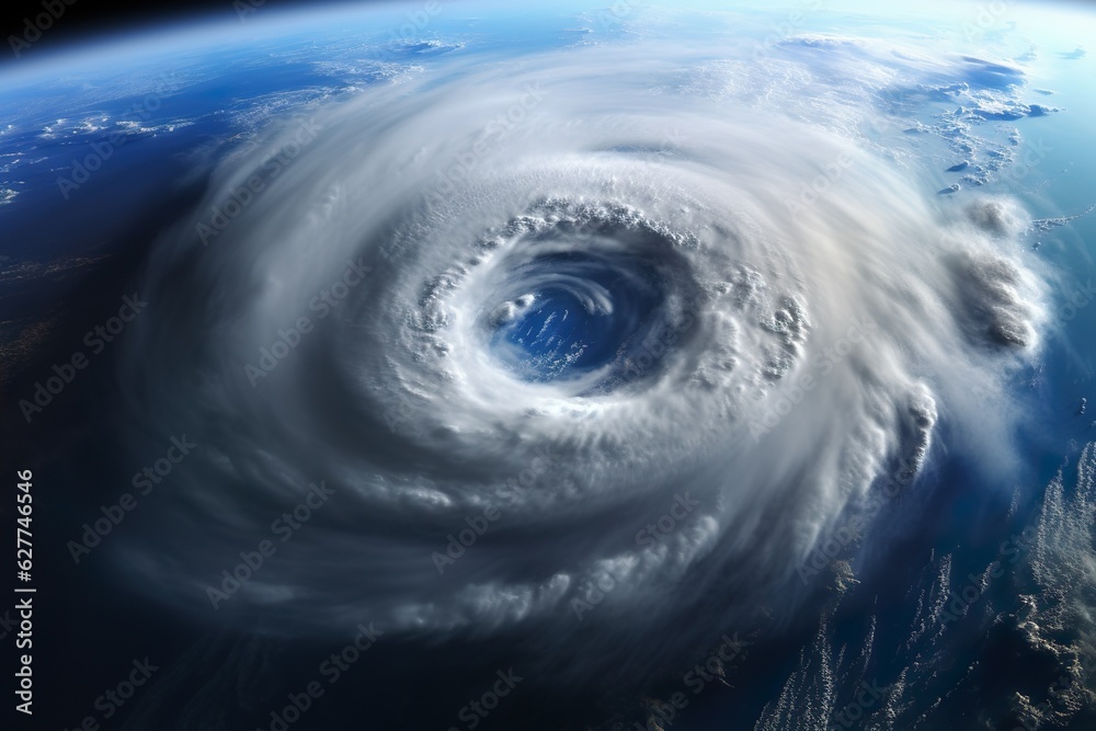 Giant hurricane influenced by Climate change. Hurricane season ...