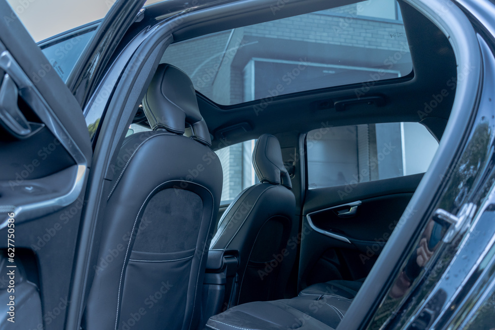 Cluj-Napoca, Cluj-Romania-06.06.2023-Inside Look of Volvo V40 Cabin ...