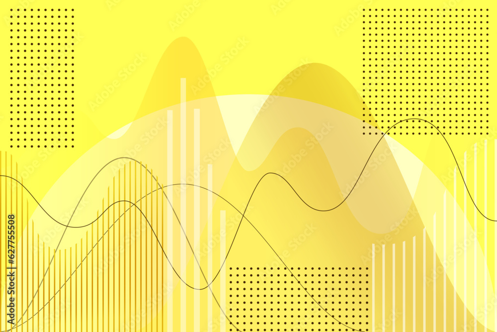 data, template, abstract yellow background, concepts of finance ...