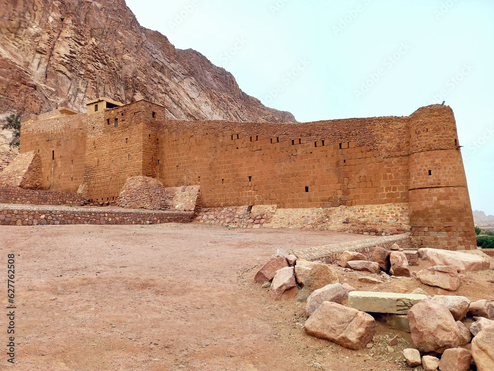 Panoramic of the Monastery of Saint Catherine in the Sinai Peninsula ...