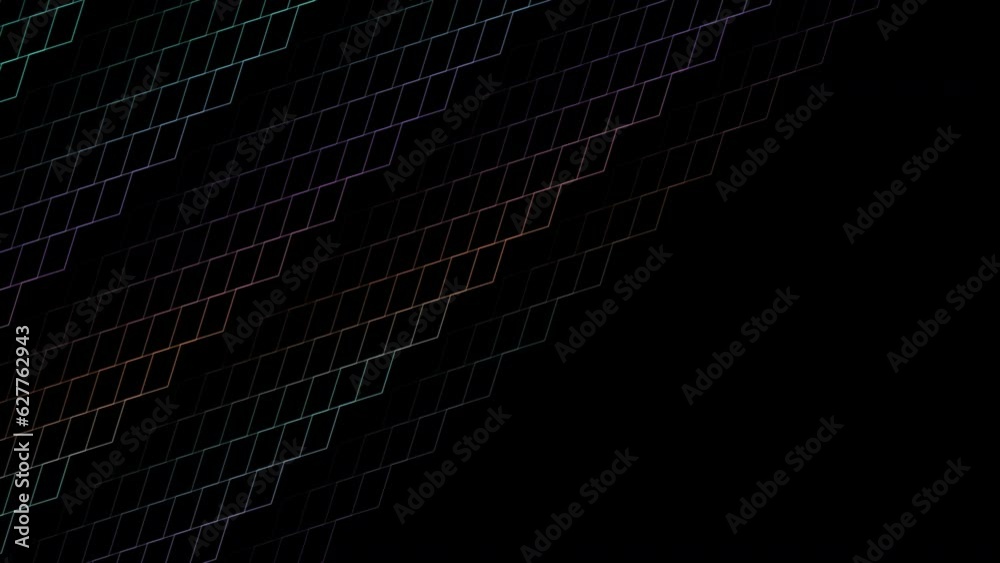 Holographic linear geometric grid abstract tech background. Seamless ...