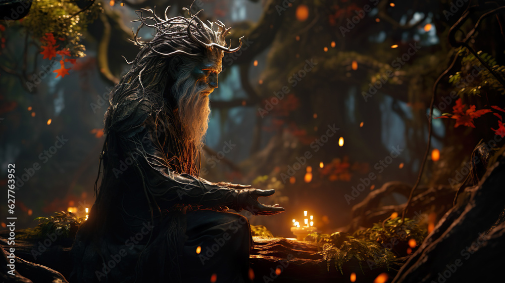 Epic character, high fantasy, heroic, mythical, powerful, enchanted ...