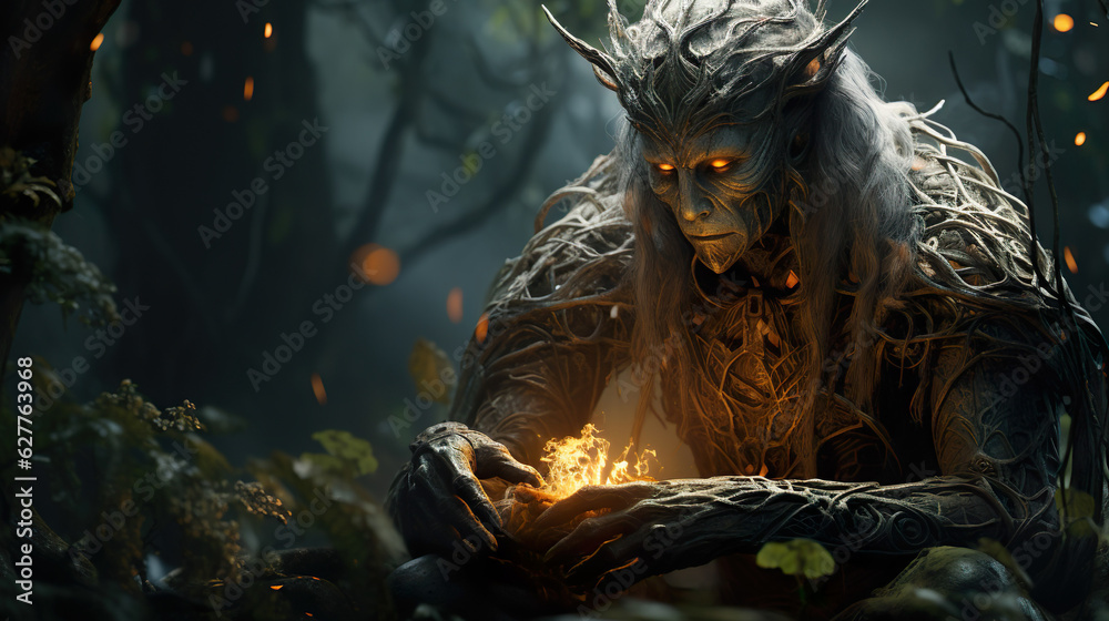 Epic character, high fantasy, heroic, mythical, powerful, enchanted ...