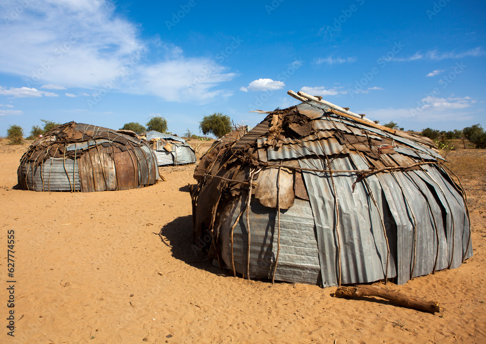 Dassanech Tribe Village, Lokoro, Omo Valley, Ethiopia Stock Photo ...