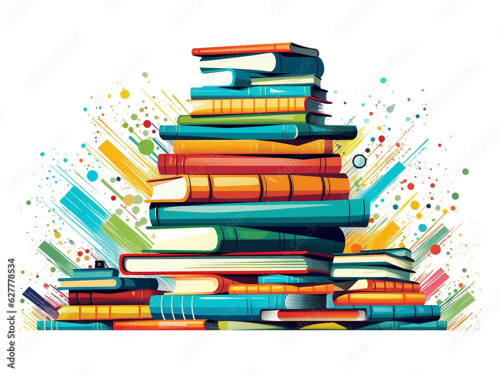 Stack Of Books For Knowledge, Educational Clipart, School Clipart ...