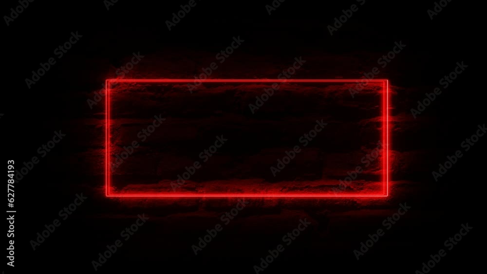 Neon light effect alert message sign board, pop up alert notice ...