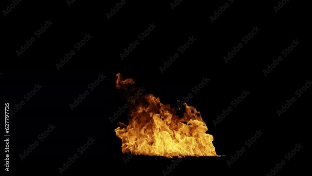 Realistic Ground Fire in 4K resolution to put stuff on fire using VFX ...