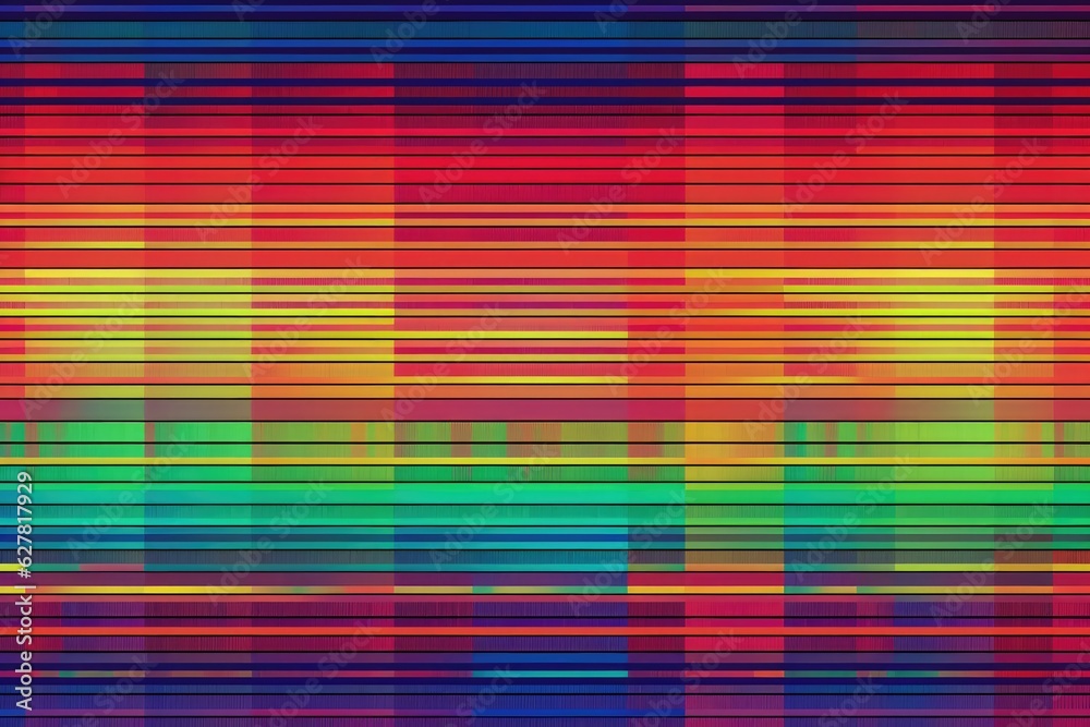 Seamless retro colorful rainbow VHS scanlines or TV sign, AI generated ...