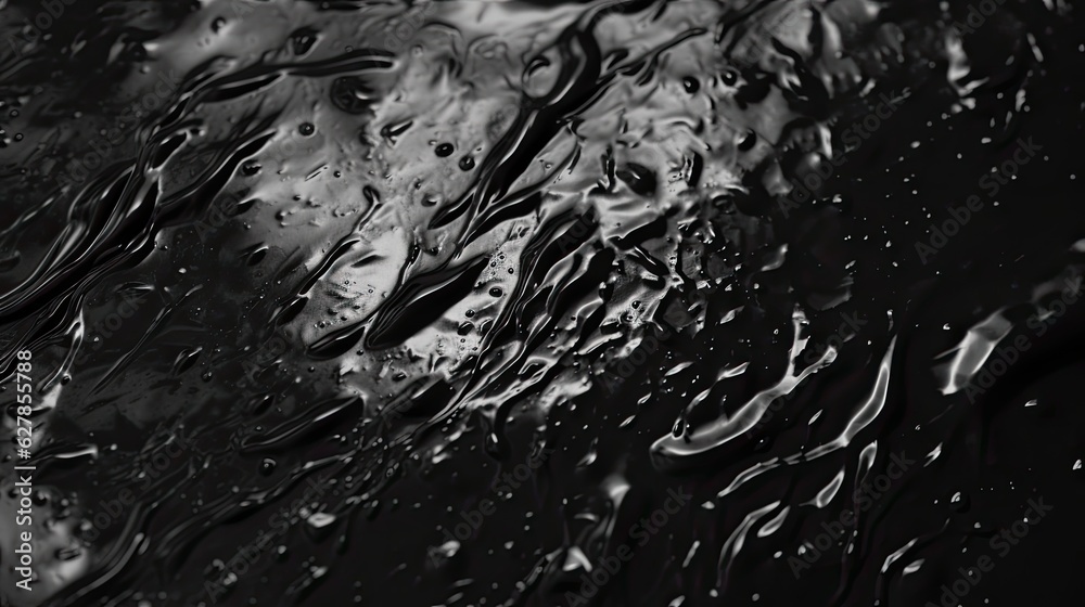 Petroleum crude oil. Abstract black background. Dark water. Liquid ...