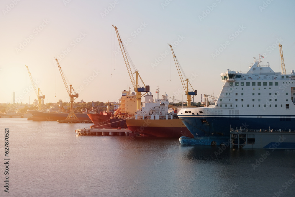 Several vessels during the dry-docking period and essential repairs ...