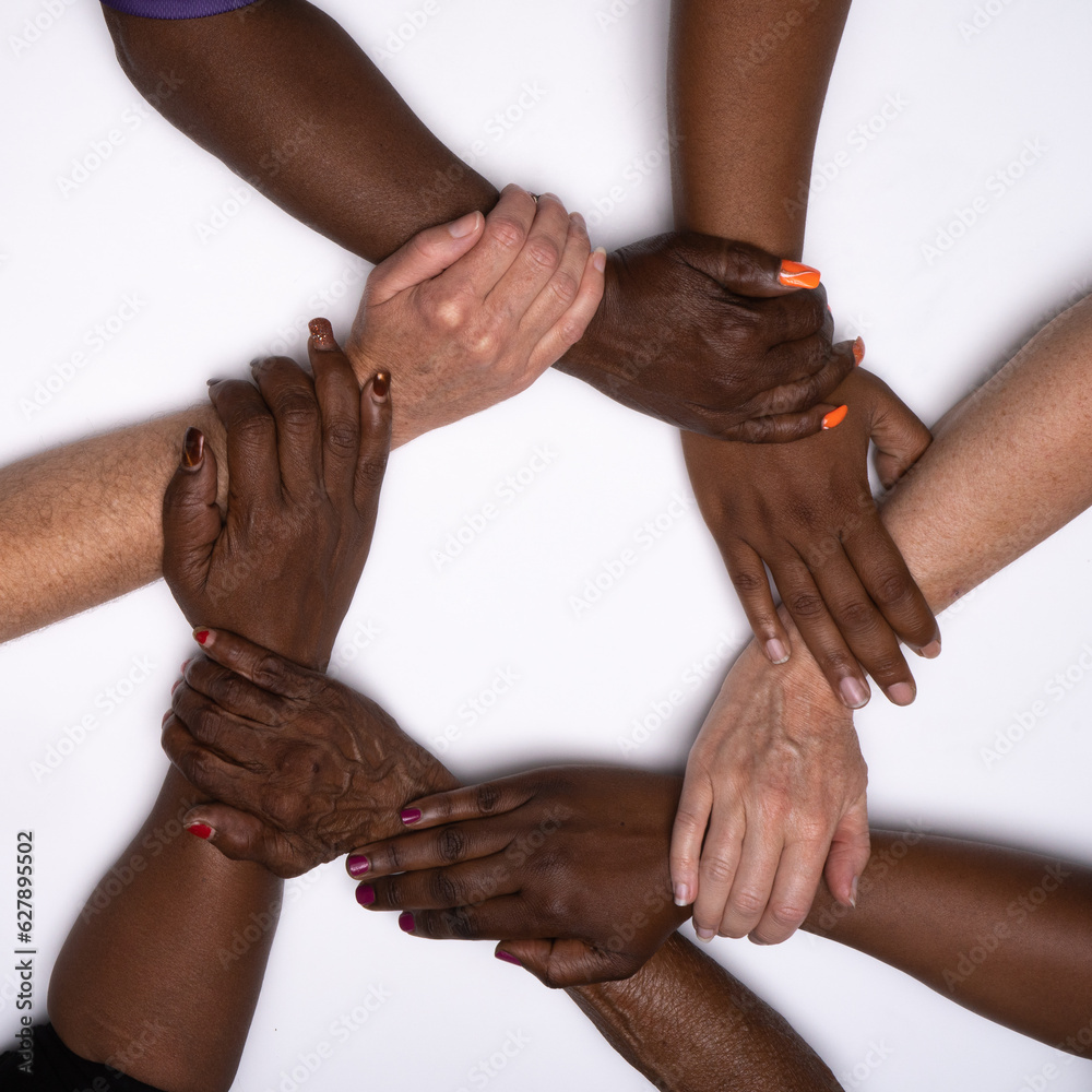 women of diversity, all colors, all races, people of color working ...