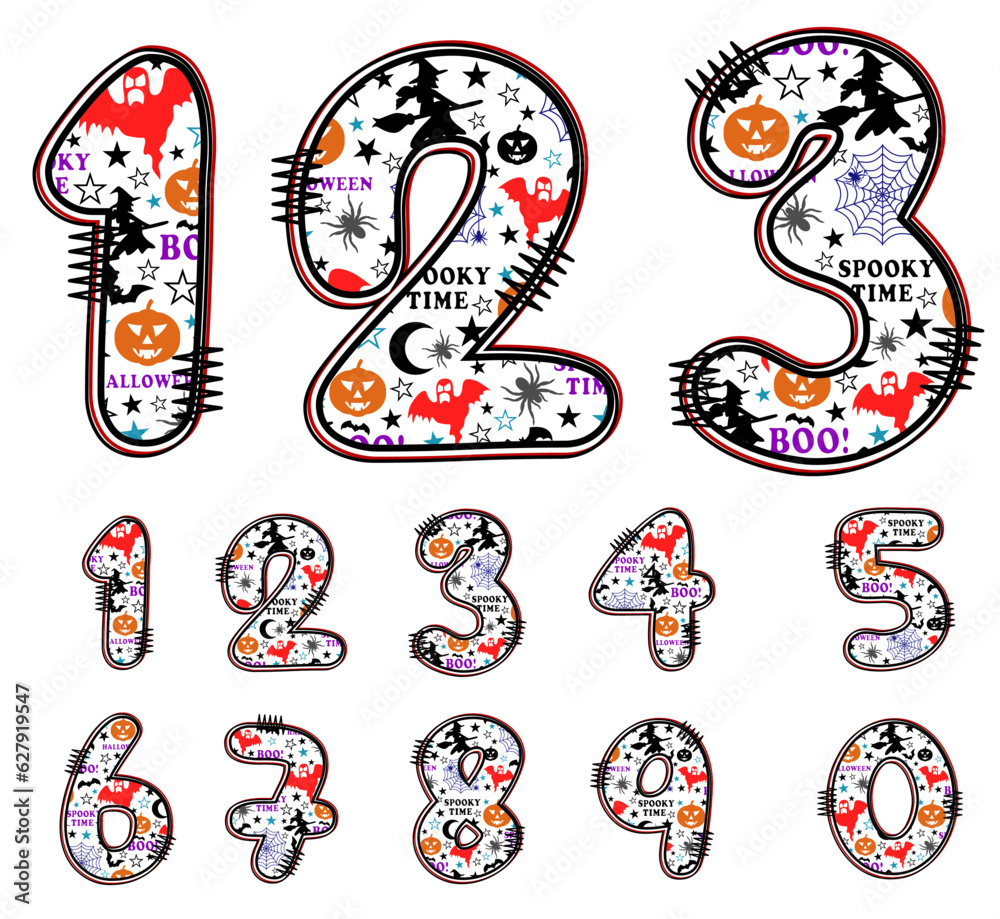 Halloween Alphabet Set Design Vector, Halloween Font Vector, Halloween ...