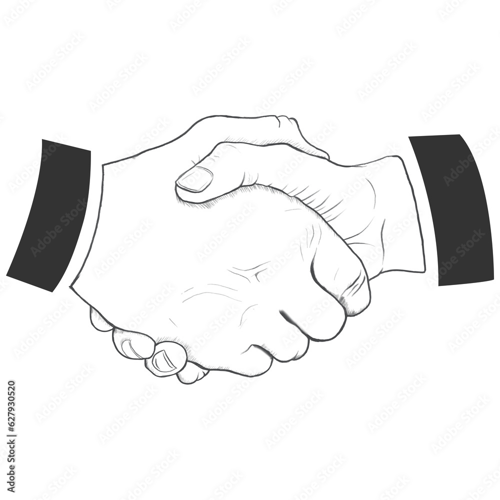 Digital png illustration of hands shaking on transparent background ...