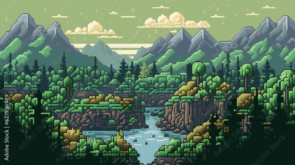 Landscape illustrations in styles ranging from abstraction to ...