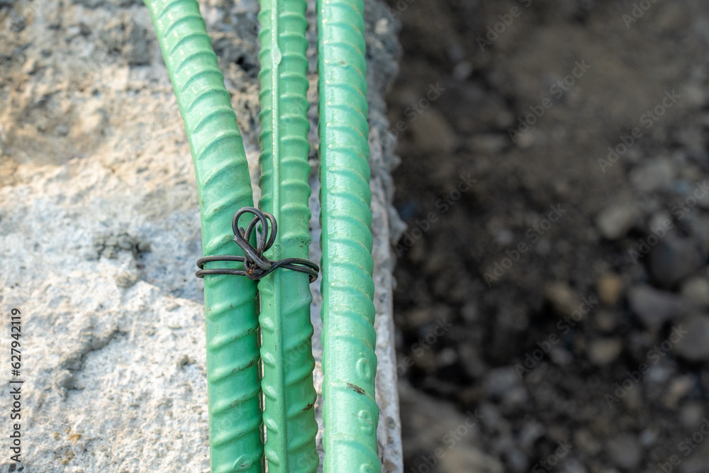 Poster Epoxy coated rebar is used in concrete subjected to corrosive ...