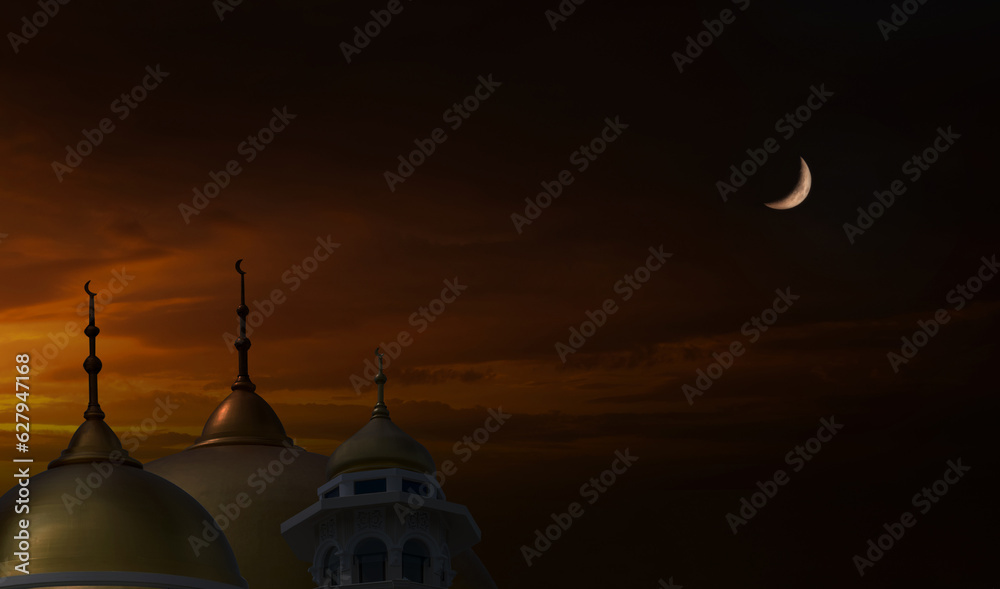 mosque dome mosque light of hope arabic islamic architecture and half ...