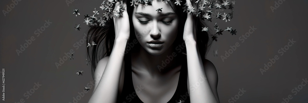 symptoms of obsessive-compulsive disorder (OCD), showcasing repetitive ...