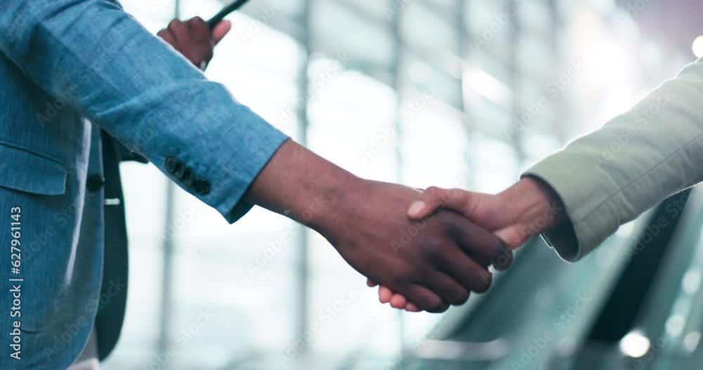 Handshake, welcome and business people with partnership, deal or b2b ...