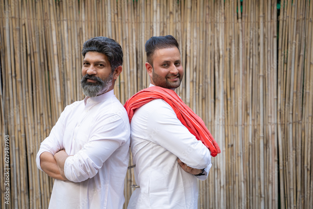 Two indian man in traditional wear and giving happy expression. Stock ...