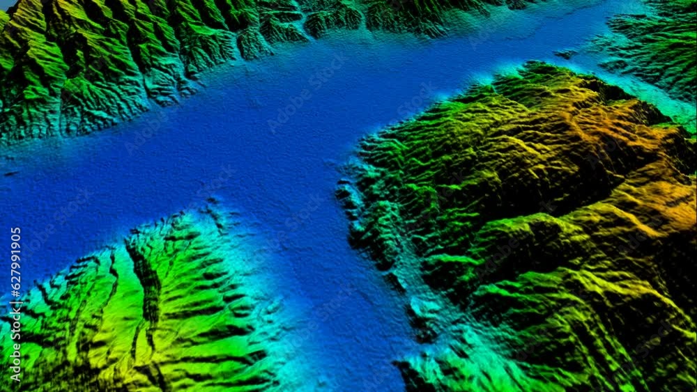 Fly-Through Experience: A Vibrant 3D Terrain Visualization - The ...