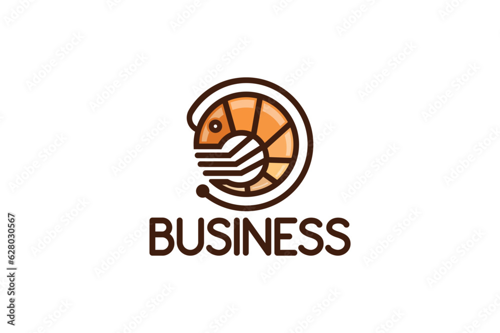 Creative logo design of a shrimp - Shrimp Logo Design Template Stock ...