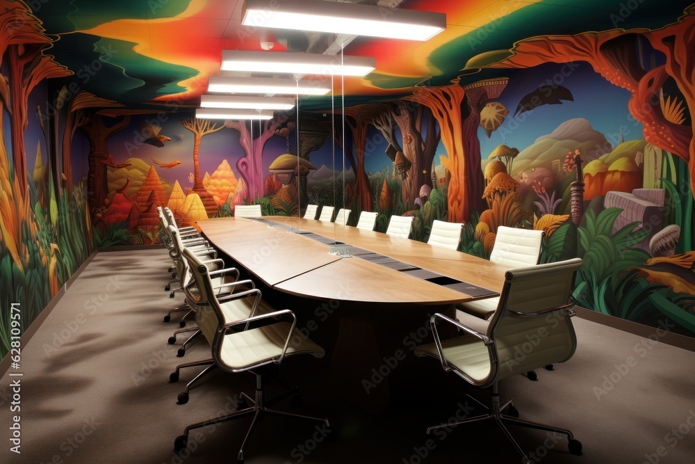 Step into a elegant meeting room, where ideas take flight. With its ...