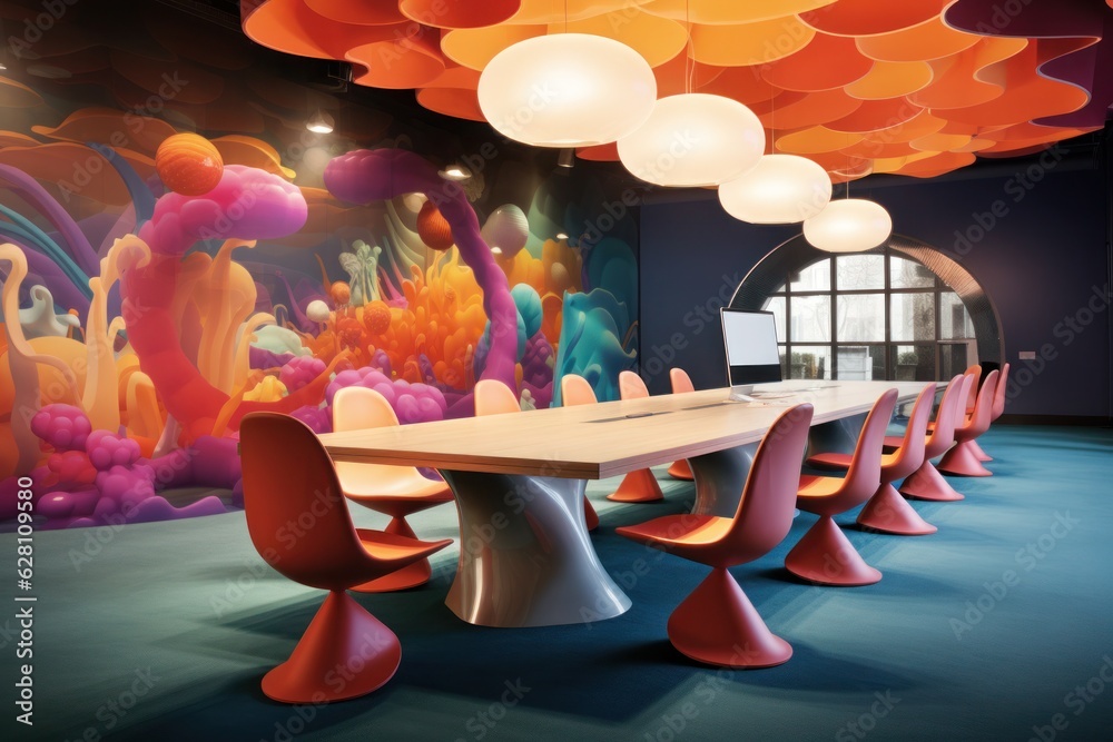 Step into a elegant meeting room, where ideas take flight. With its ...