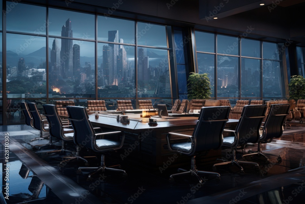 Step into a elegant meeting room, where ideas take flight. With its ...