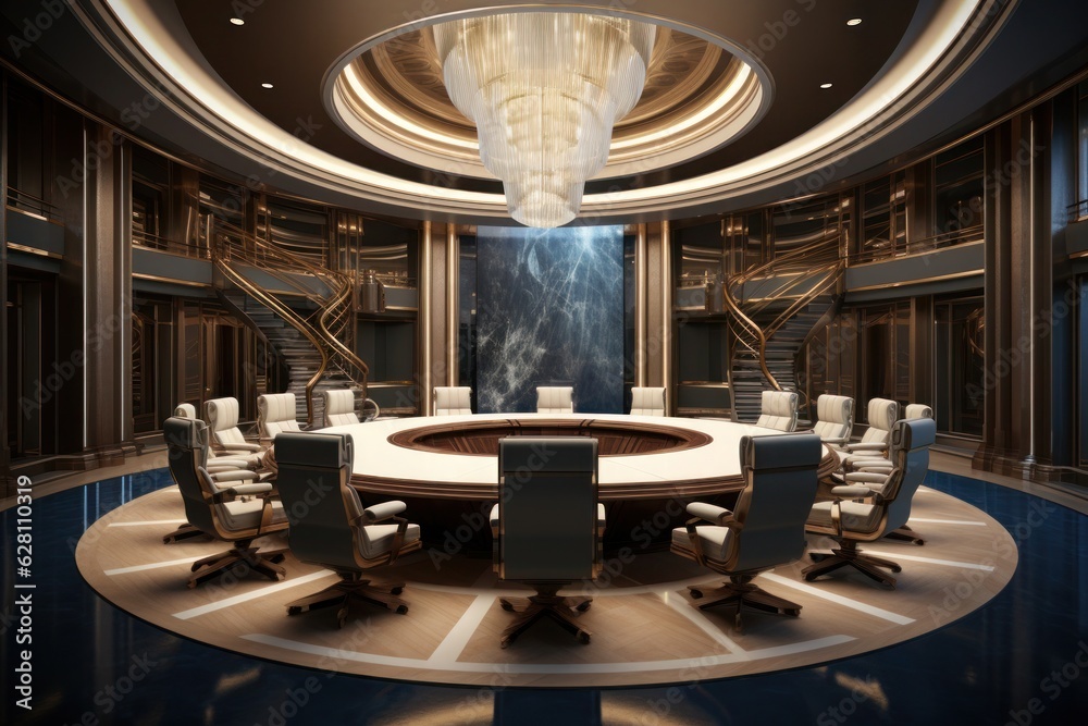 Step into a elegant meeting room, where ideas take flight. With its ...
