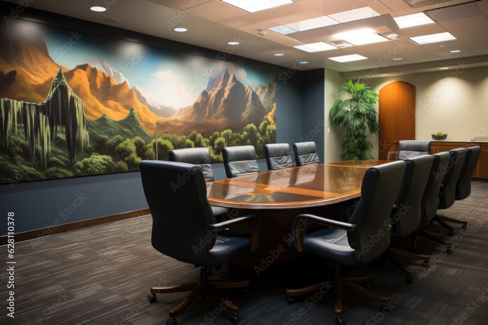 Step into a elegant meeting room, where ideas take flight. With its ...