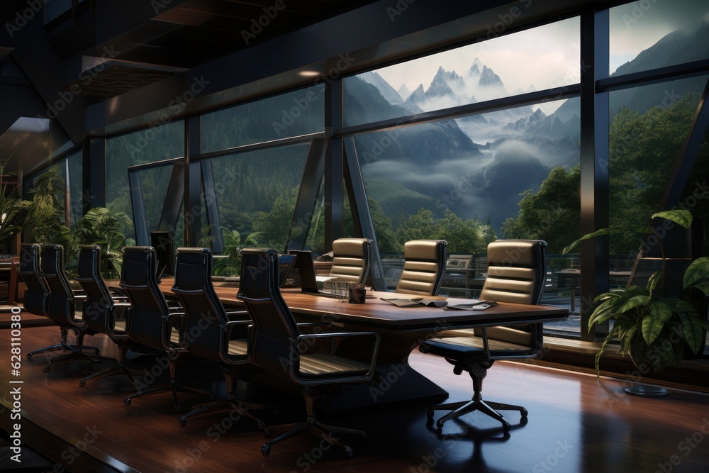 Step into a elegant meeting room, where ideas take flight. With its ...