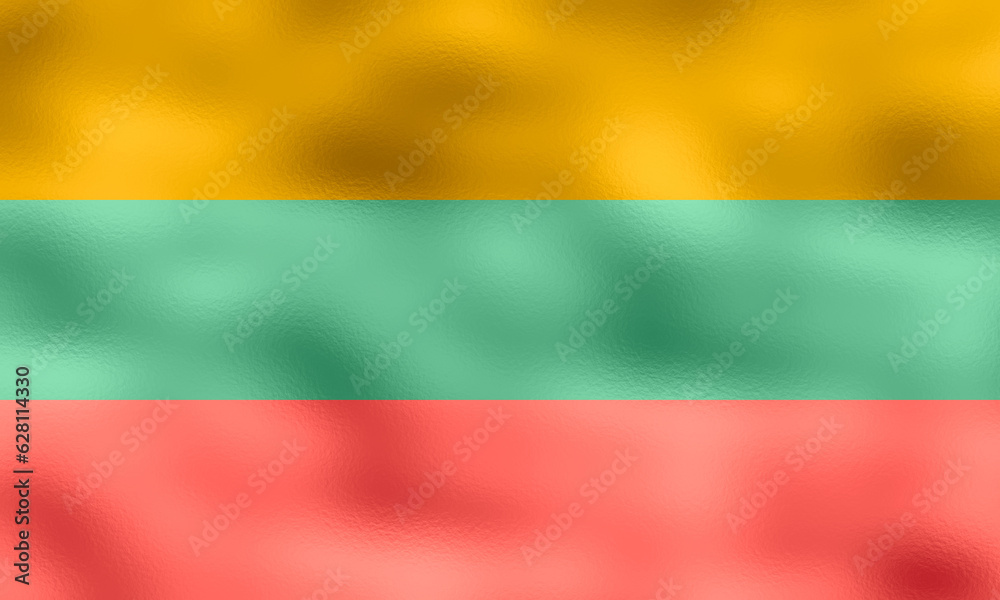 Flag of Lithuania. 3:5 Proportions. Original to scale. Lithuanian ...