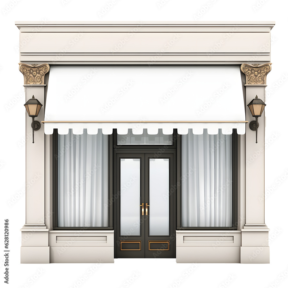 Store front isolated on transparent background Stock Illustration ...