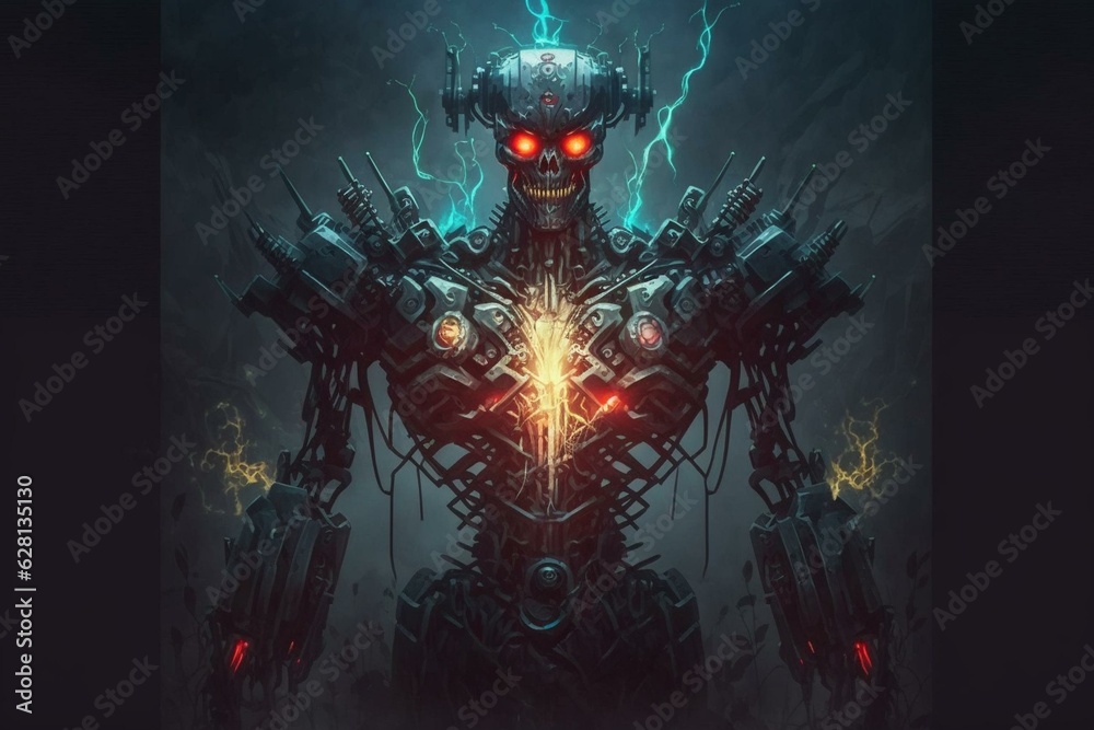 Get ready to be scared by our scary horror robot, the spooky machine ...