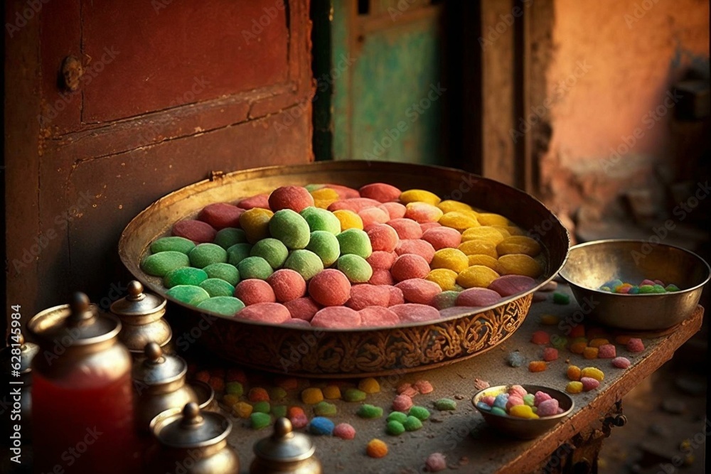 Soft and chewy candy-like Indian sweet, often dipped in sugar syrup ...