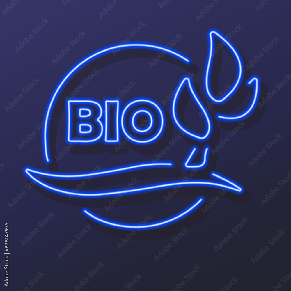 bio neon sign, modern glowing banner design, colorful modern design ...