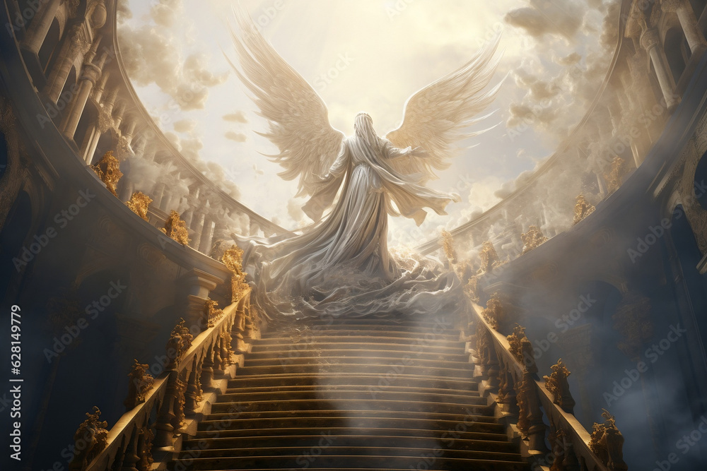 Divine Arrival: An Angelic Trumpeter Welcomes a Soul to Heaven's ...