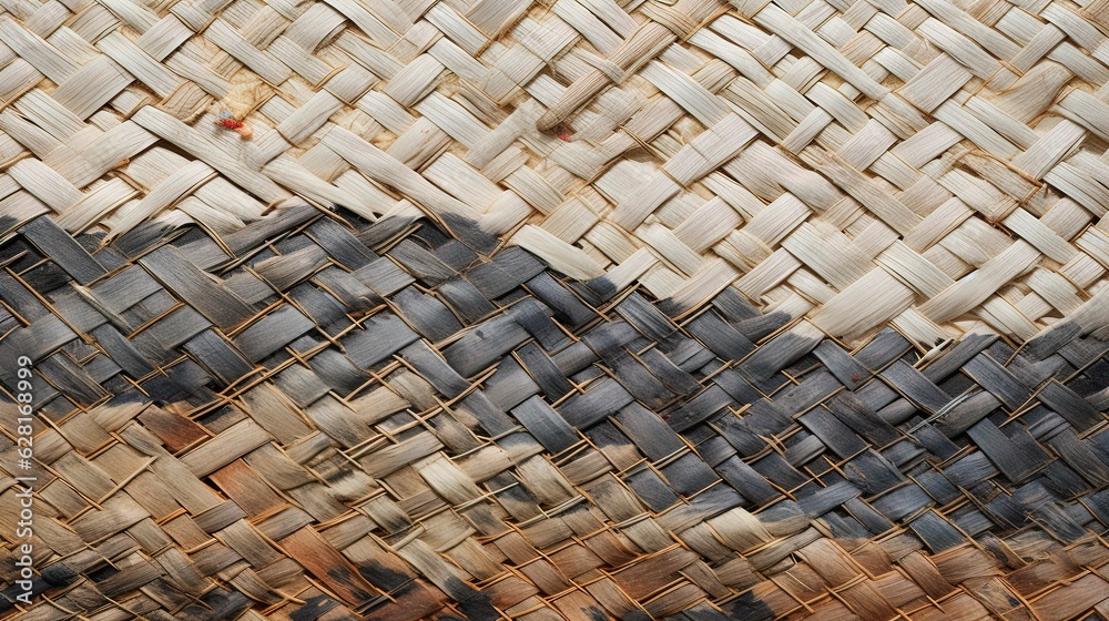 texture of a wicker, flat wicker basket weave texture, natural colors ...