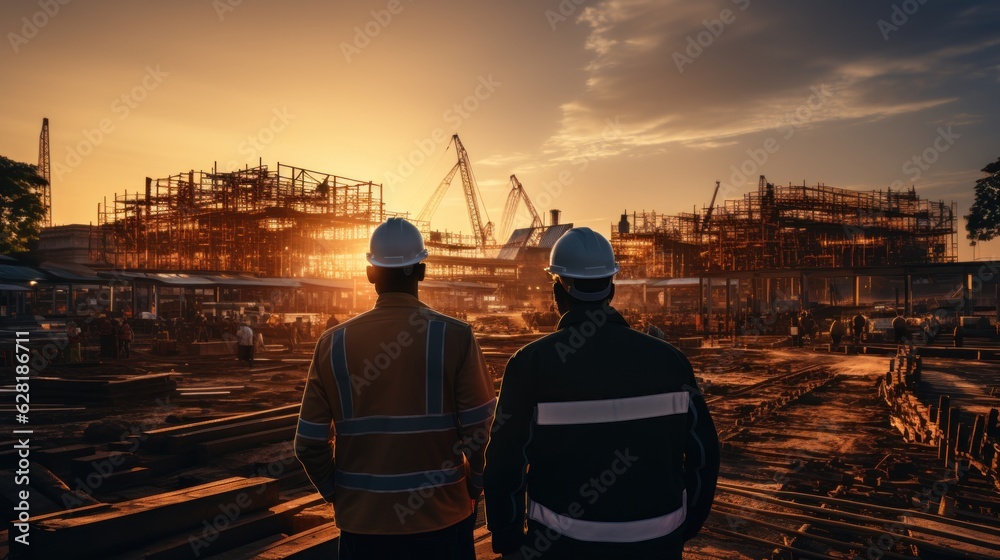 Building the Future: Civil Engineer and Safety Officer at Work ...