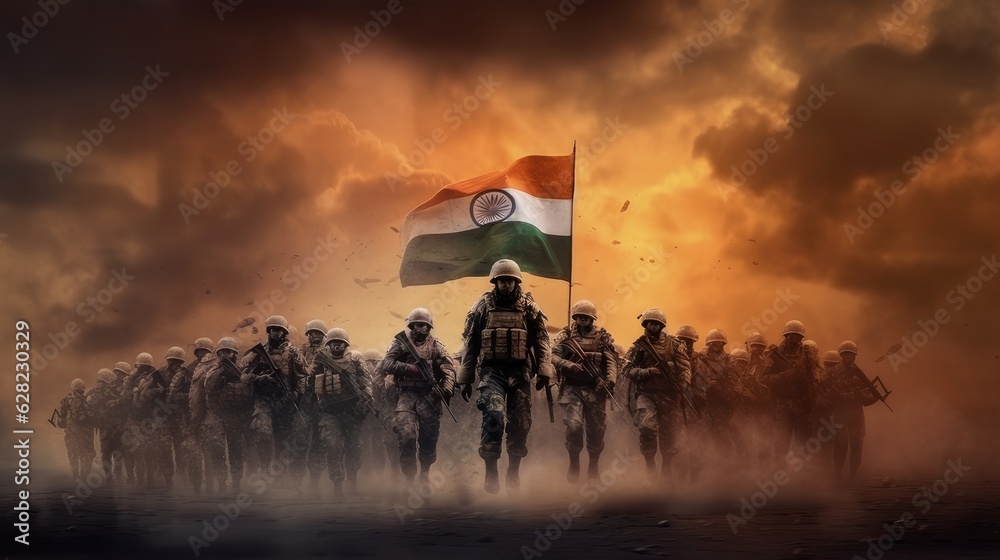 army of india Stock Illustration | Adobe Stock