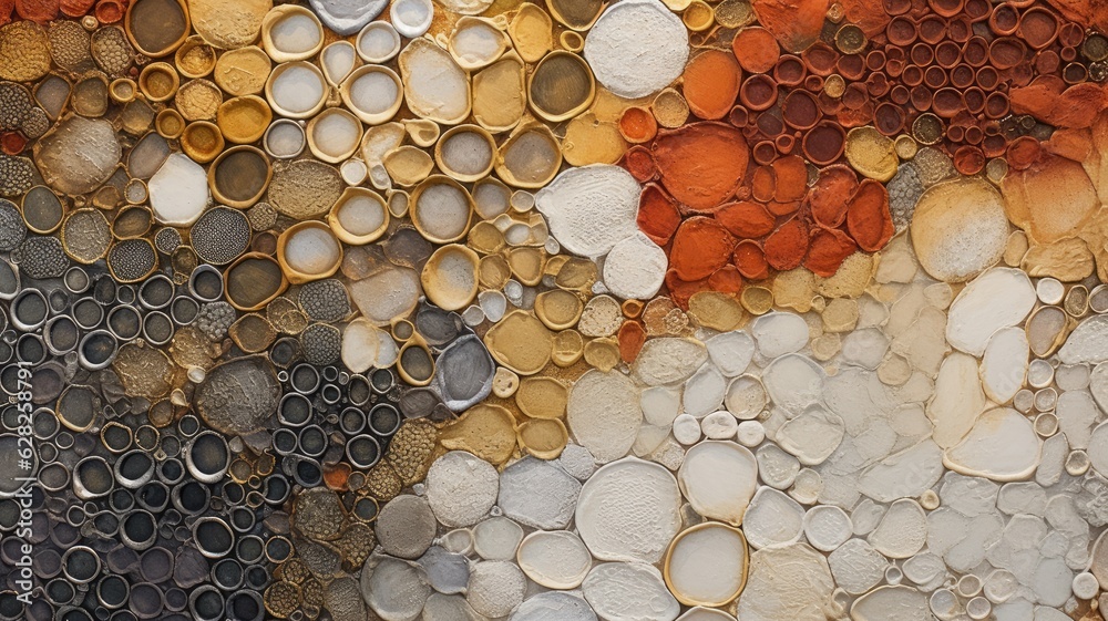 Textured and layered abstract patterns, adding depth and dimension to ...