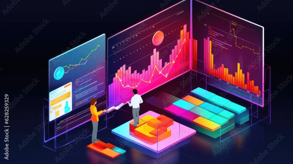 image depicting the analysis of social media data, featuring charts ...